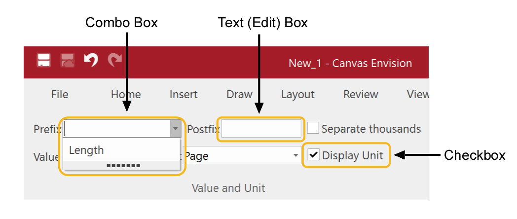 Canvas Envision Creator - User Interface Glossary